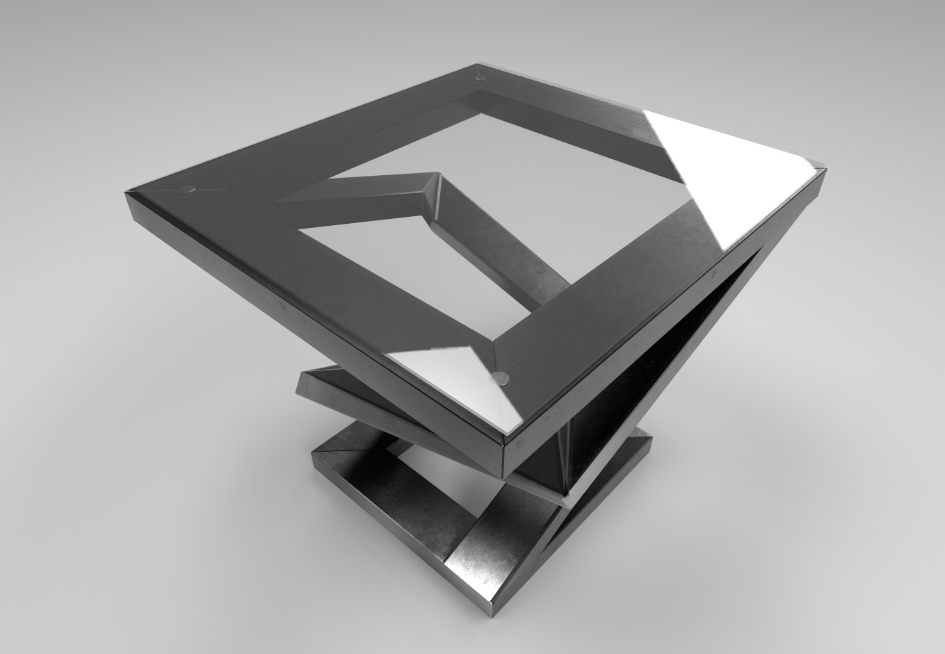 Table Design Acier Massif - RP METAL CREATION